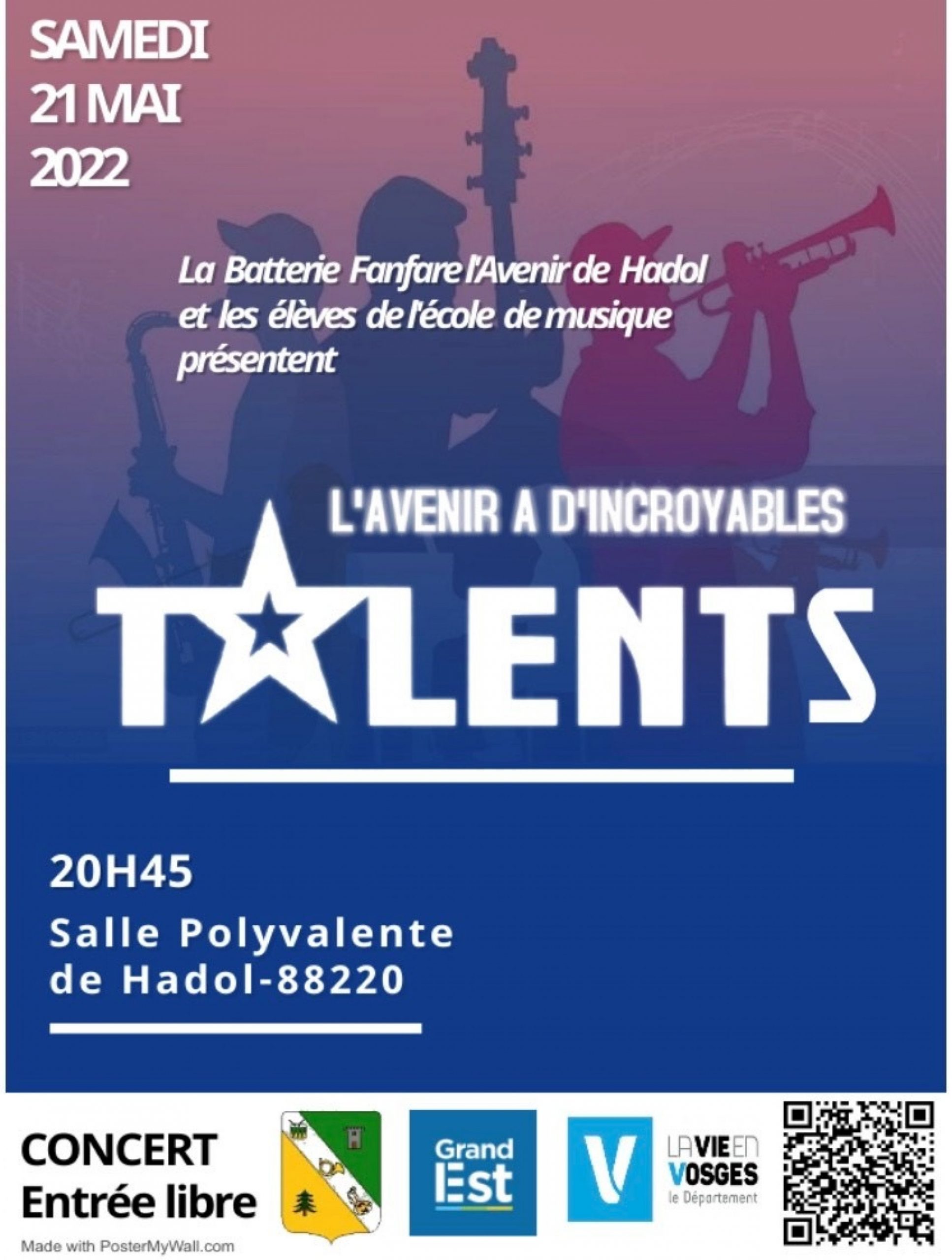 CONCERT "L'AVENIR A D'INCROYABLES TALENTS" à HADOL - Magnum la Radio!